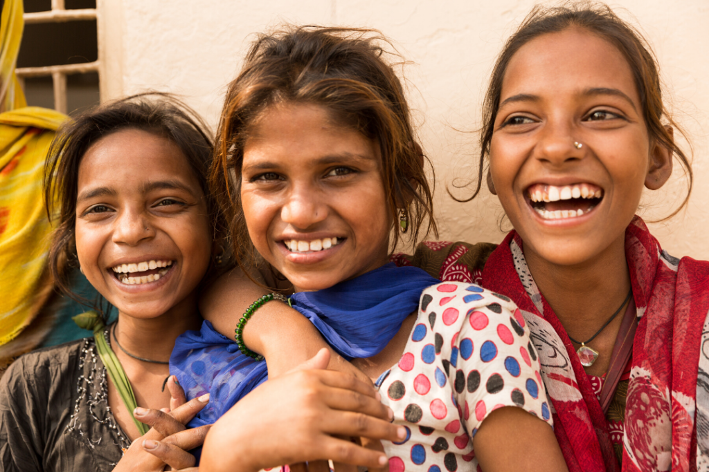 Indian Girls Laughing - Arogya World