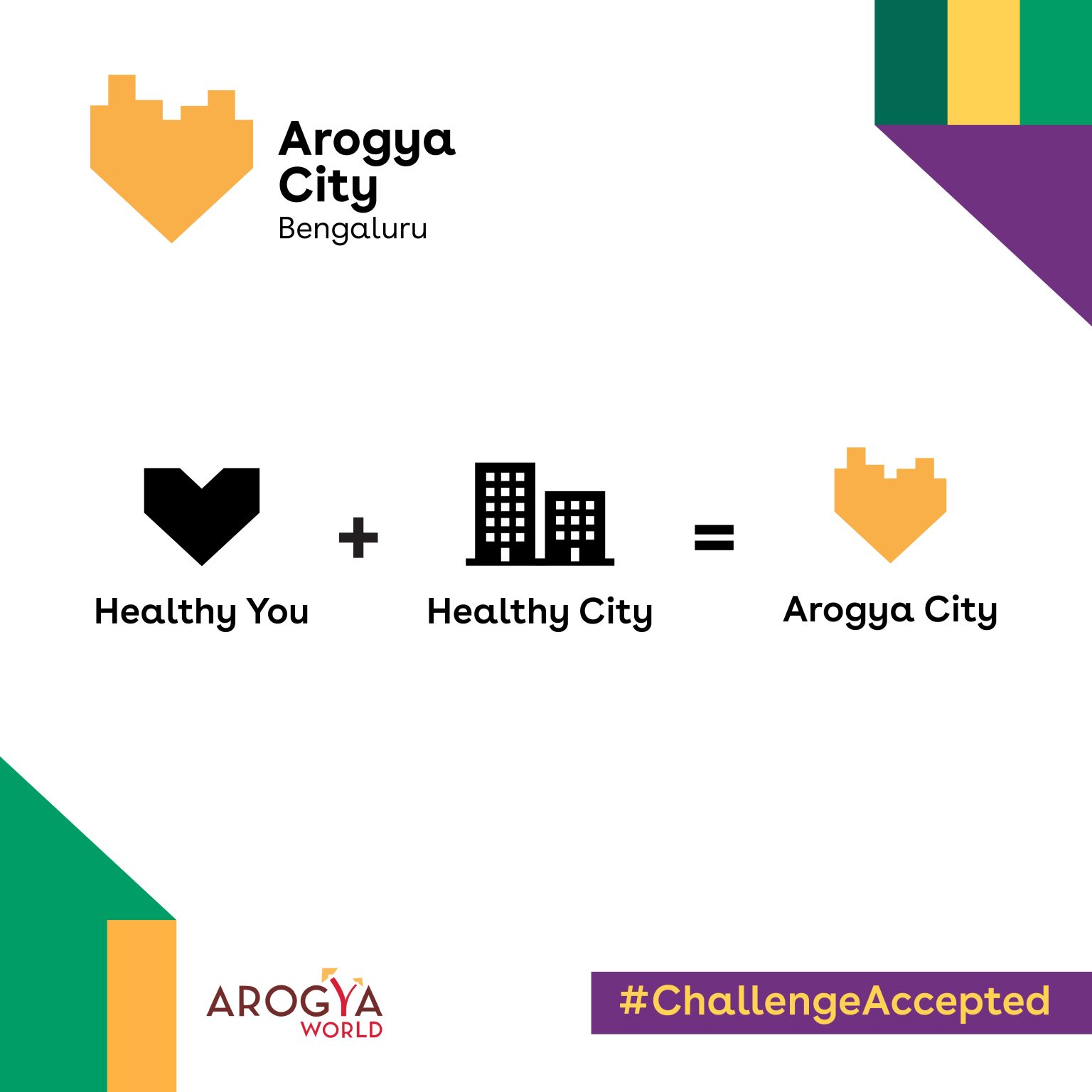 Static post with Arogya World Logo - Arogya World